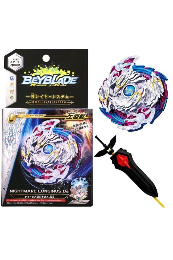 Beyblade Burst Nightmare Longinus Destroy - Beybladeb97 Metal Launcher ...