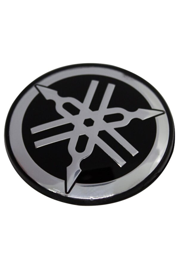 Knmaster Yamaha Logo Round Aluminum Sticker Label Silver - Trendyol