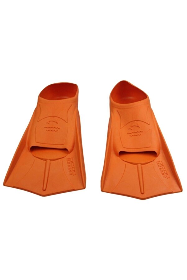 POOL ENERGY Orange Swimming Flippers Number 39-40 Pool Sea Swimmer ...
