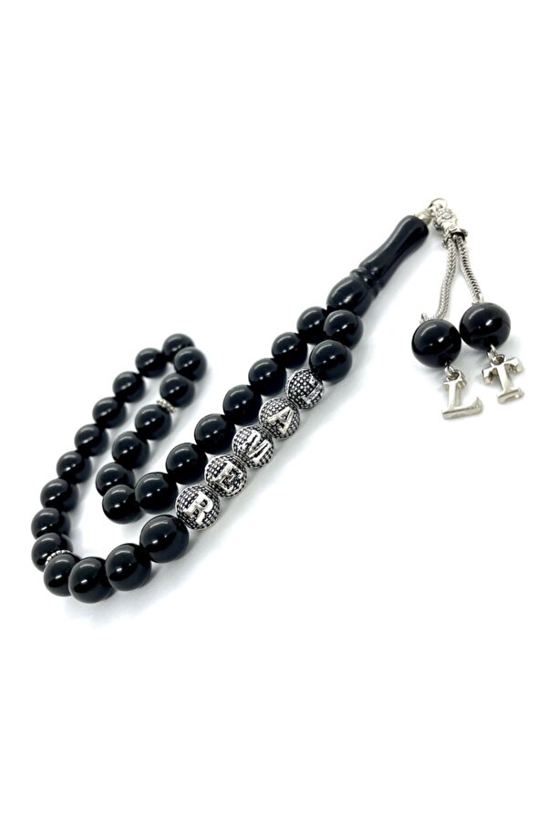 AgateStones Original Natural Stone Oltu Stone Rosary with Names and ...