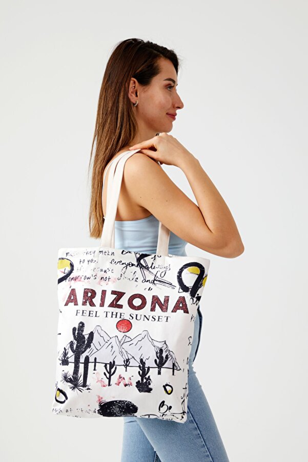 AYSHOME Чанта за пазаруване на плажа Ays Home Arizona Tote- Trendyol