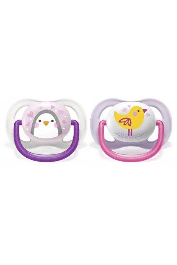Philips Avent Pacifier Ultra Air Animals - 0-6 Months Girl Scf080/06 ...