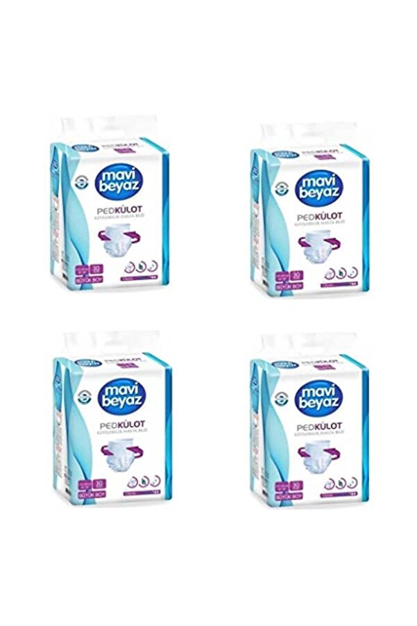 Mavi Beyaz 120 Pieces of Large Size Panty Diapers - Pad Panties- Trendyol