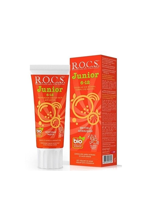 Rocs Baby Junior Fruit Rainbow Toothpaste 60 ml- Trendyol