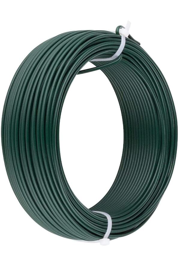 Binbirreyon Green Pvc Coated Fence Wire Tension Roll - 2.4mm, 50 Meters ...