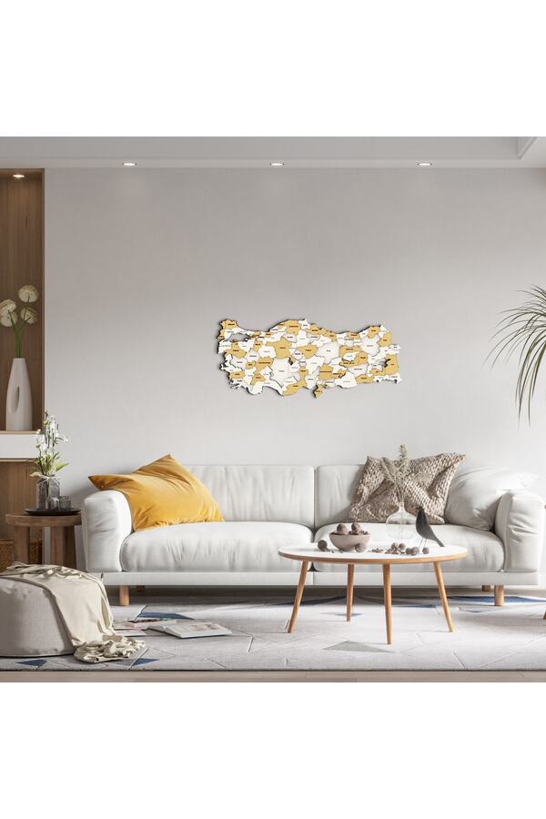 Colorfull Worlds 3D Wooden Turkey Map, Three-Dimensional Wooden Wall ...