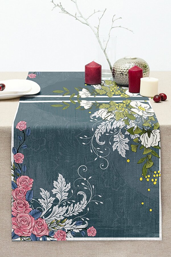 Realhomes Дигитално принтиран плетен бегач с рашел и модерен арт дизайн ...