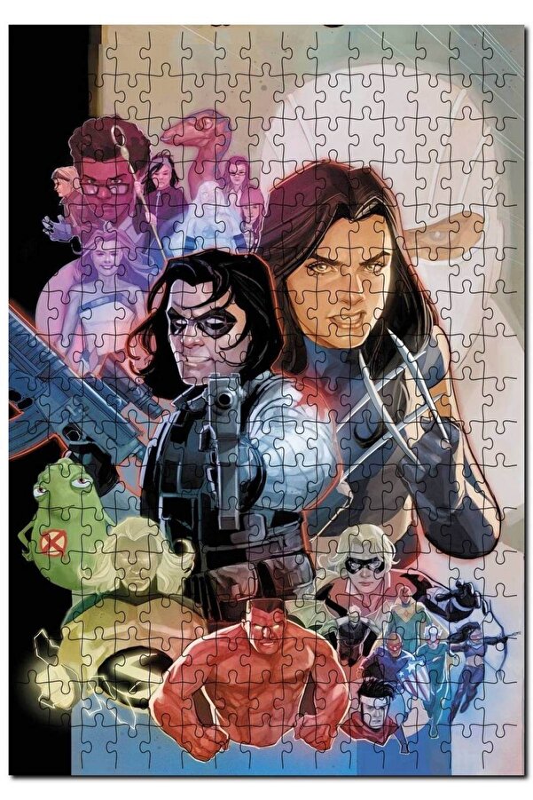 Cakapuzzle أحجية الصور المقطوعة المكونة من 120 قطعة من Mervel Characters MDF (خشبية)- Trendyol