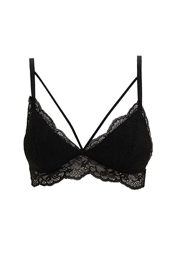 Defacto Gepolstertes Triangel-Bralette „Fall In Love“ aus Spitze- Trendyol