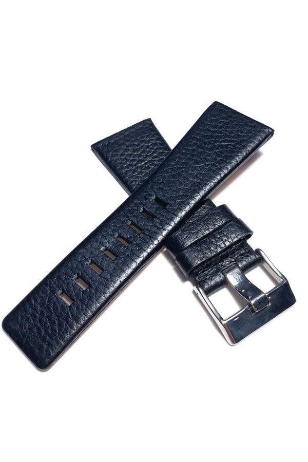SAATKORDONCUSU Diesel Dz 7208 Compatible Black Leather Watch Band- Trendyol