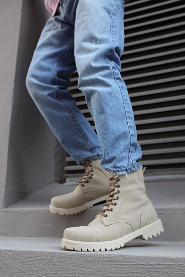 Knack High Sole Shoes B-022 Stone Men's- Trendyol