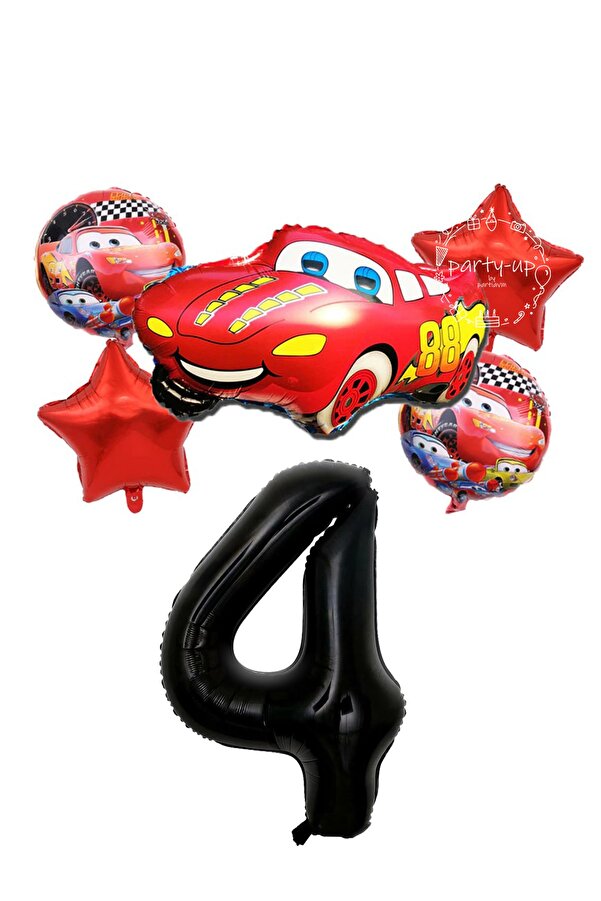 Cars - Şimşek Mcqueen Lightning Mcqueen Cars Cars Themed Number Balloon ...