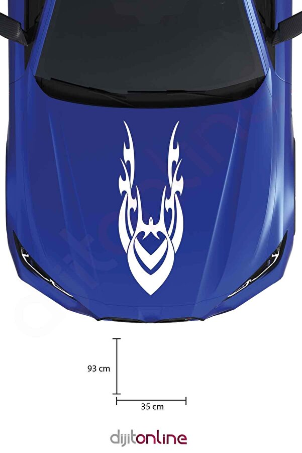 Dijitonline Tribal Kaput Şerit Oto Sticker Araba Sticker 93x35 см ...