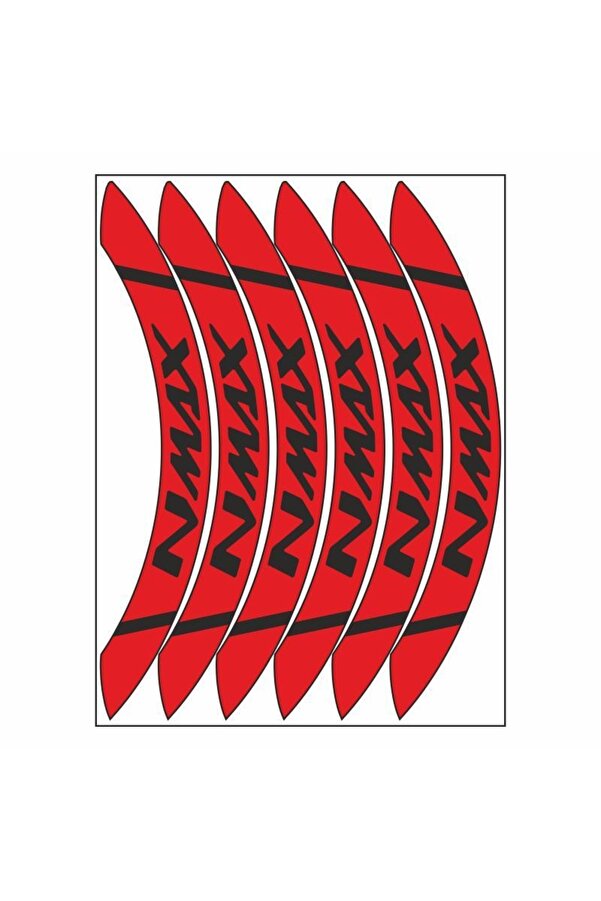 Motospartan Red Wide Gogo Rim Strip Yamaha Nmax 125- Trendyol