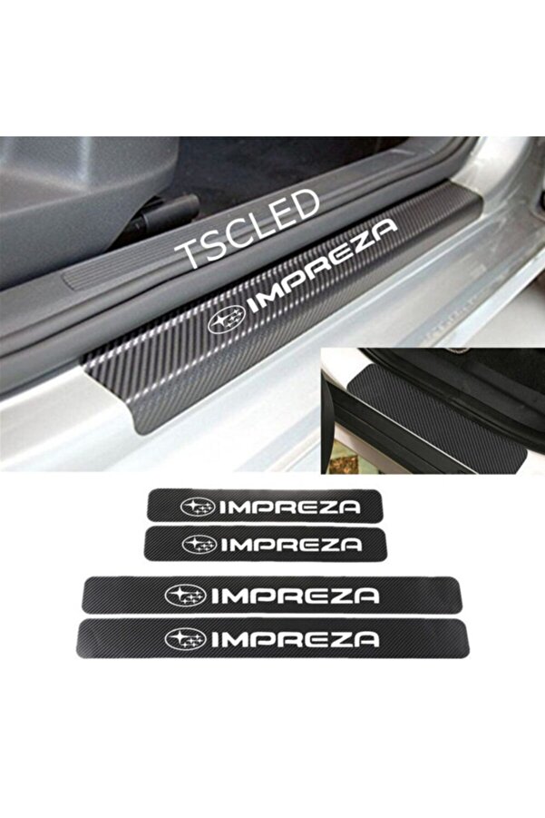 TSC Subaru Impreza Carbon Door Sill Protection Sticker (Set of 4 ...