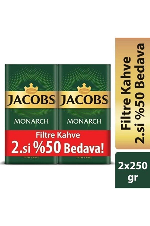 Jacobs Monarch Filter Coffee - 250 g X 2 Pieces, 2Nd 50%- Trendyol