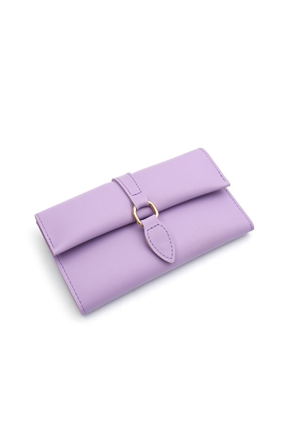 Womancraft Wallet Soft Leather Buckle Lilac Women's Wallet Accessory ...