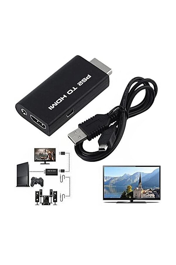 Microcase Playstation 2 HDMI Adapter - Compatible Converter, Ps2 to ...