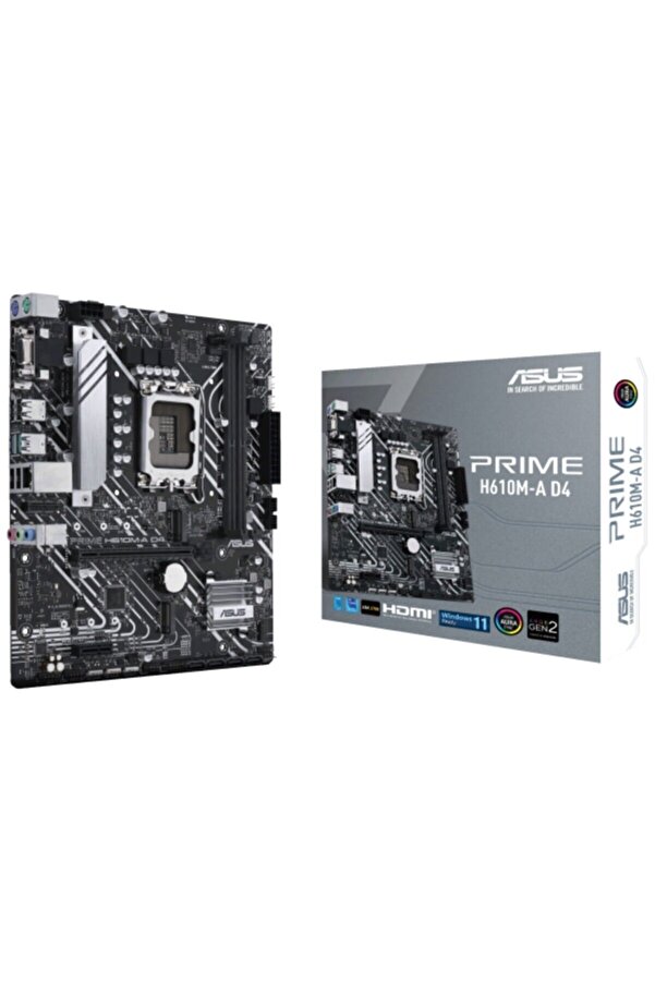 ASUS Prime H610m-a D4 Intel H610 Socket 1700 Ddr4 3200mhz Matx Gaming ...