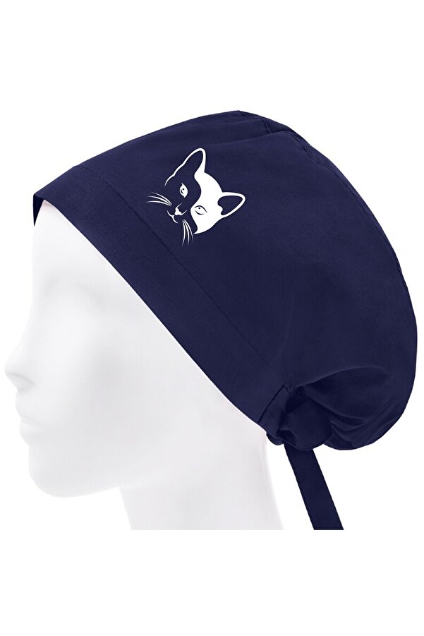 bonecim Cat Silhouette Navy Blue Doctor Nurse Hospital Cook Medical ...