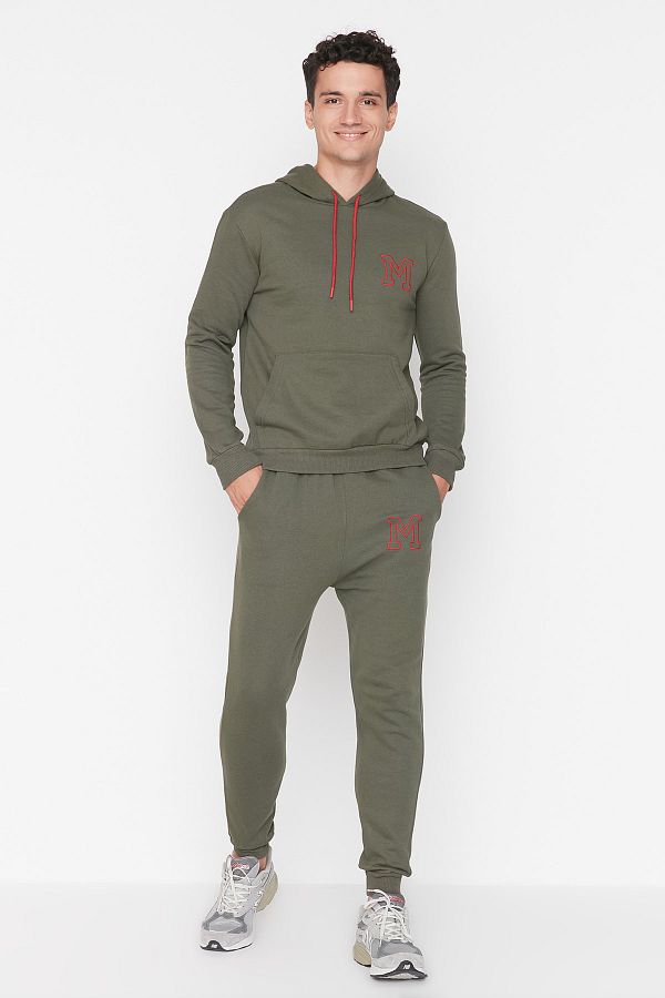 Trendyol Collection Trainingsanzug Khaki Relaxed Fit Trendyol