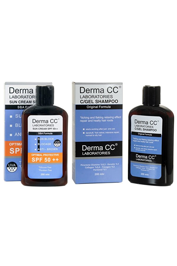 Derma CC LABORATORIES SPF50++ Sunscreen - Anti Brown 200m C/Gel Shampoo ...