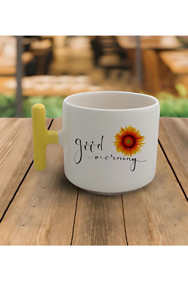 GünayStore Latte & Espresso Handmade Good Morning T Handle Mug 200 Ml ...