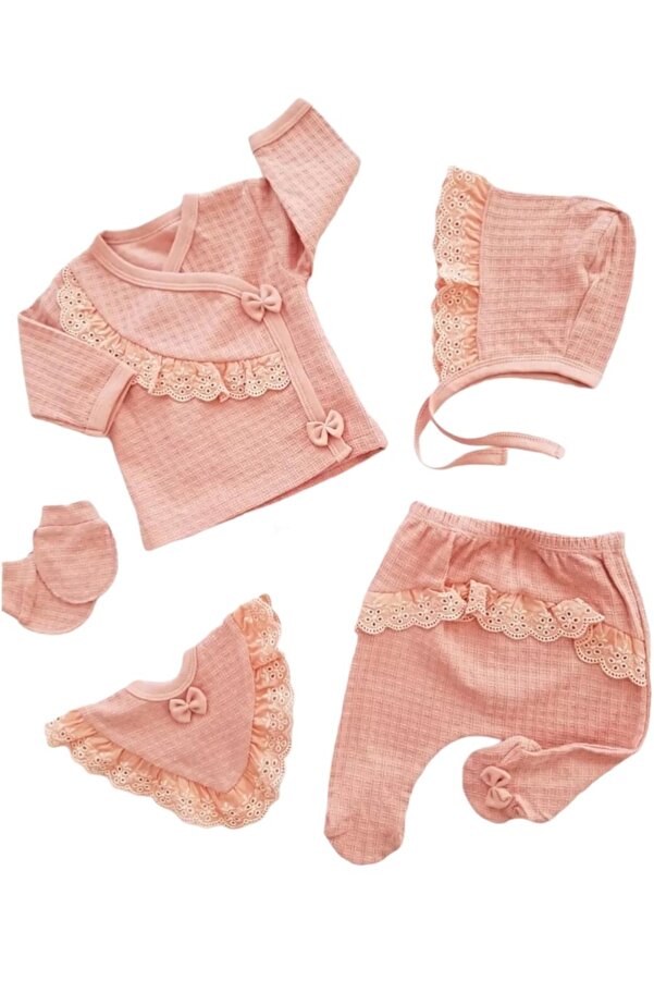 Tonton Bebe Baby Girl 5 Piece Hospital Discharge Newborn Set1007031 ...