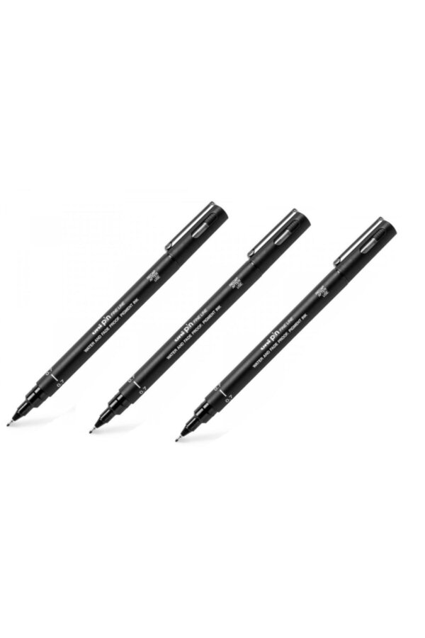 uni-ball Uni Pin Technical Drawing Pen 0.7 Mm Black 3 Pieces- Trendyol