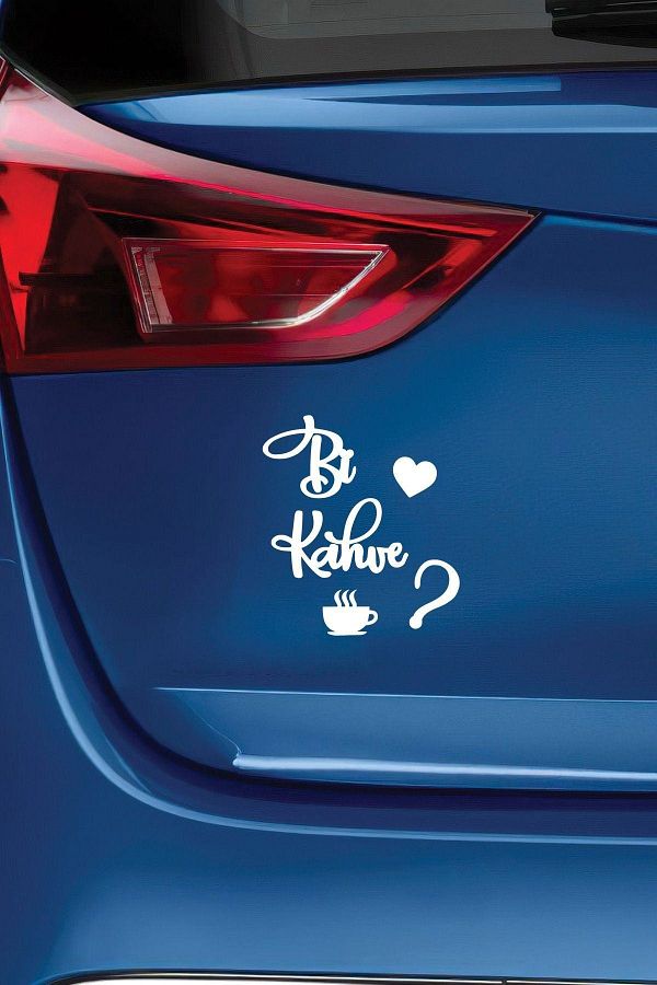 Sticker House Bi Coffee White Color Sticker for Vehicle Auto Laptop Wall Trendyol
