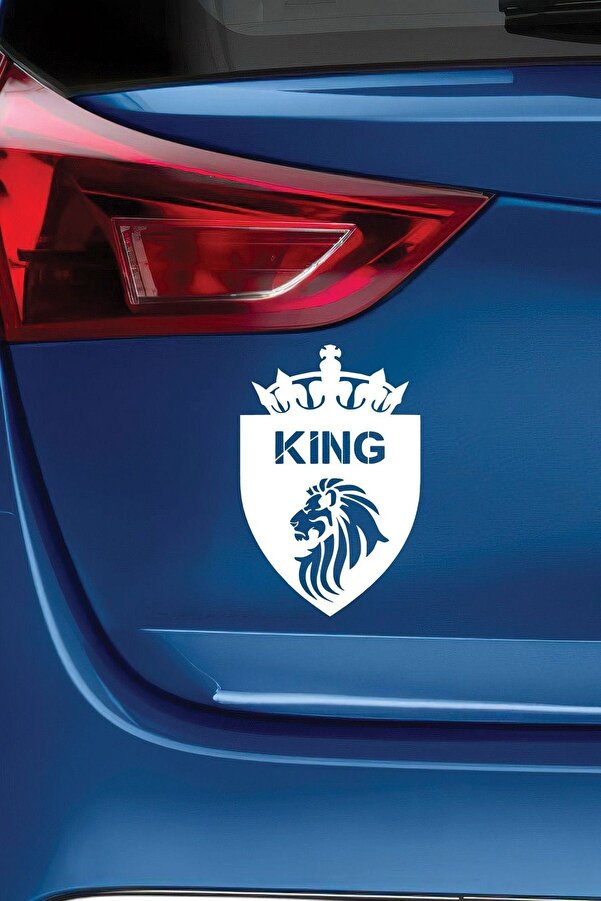 Sticker House Lion King Crest - White Color Sticker for Vehicle, Auto ...