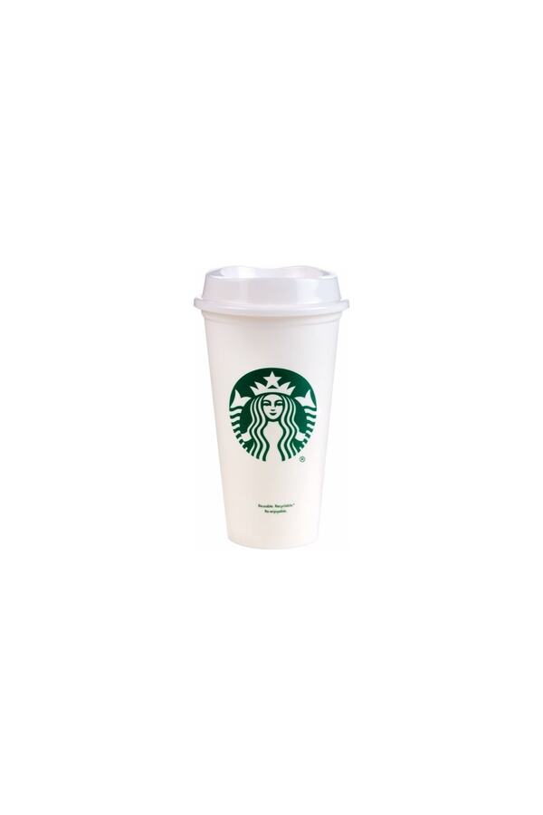 Reusable coffee cup starbucks store