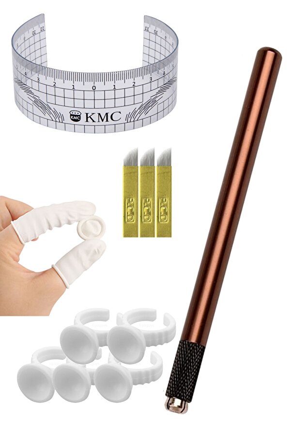 SYS Brown Microblading Pen Set Permanent Makeup 3d Practice - Trendyol