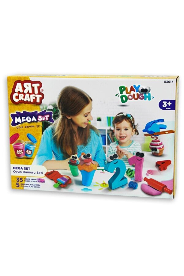 Dede Oyuncak Art Craft Mega Play Dough Set (5 Dough - 35 Molds)- Trendyol
