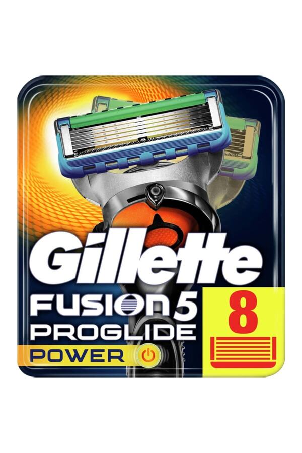 Gillette Fusion Proglide Power 8-Piece Spare Razor Blade Cardboard Pack ...