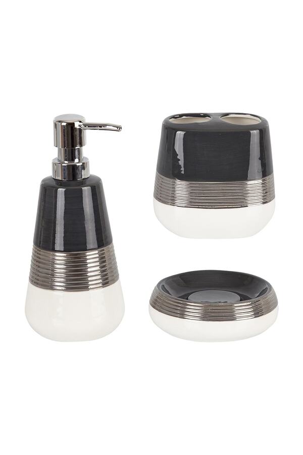 Prima Nova Lucas Silver 3-Piece Bathroom Set- Trendyol