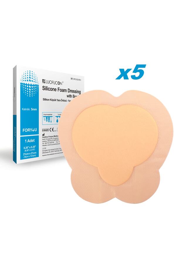 luofucon Silicone Adhesive Foam Sacrum Hip Wound Cover Press and ...