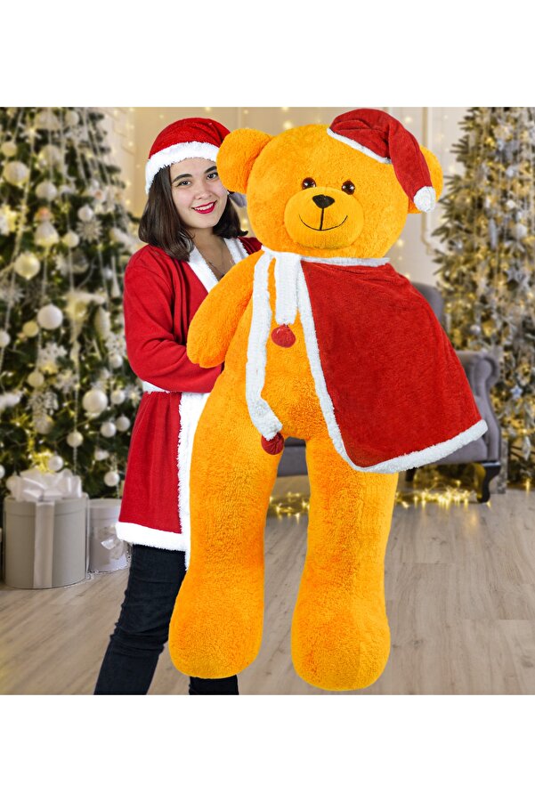 HARİKA PELUŞ FABRİKASI 130 Cm Santa Claus Cloaked Bobo Teddy Bear New ...
