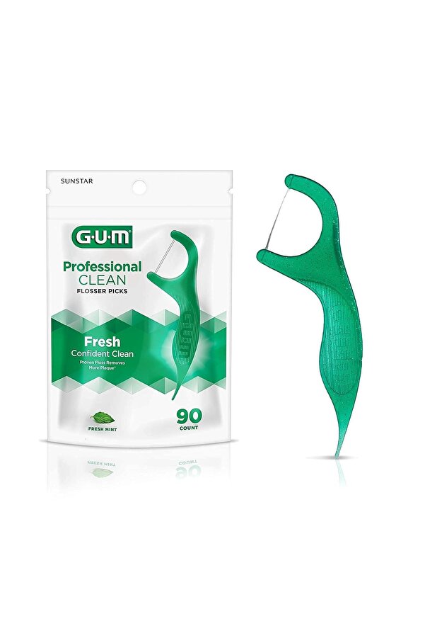 GUM Professional Clean Fresh Dental Floss 90 Pieces- Trendyol
