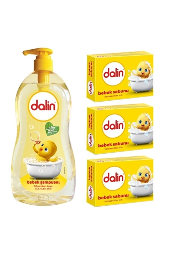 Dalin 700 ml Classic Baby Shampoo and 3 X 100 g Baby Soap - Trendyol