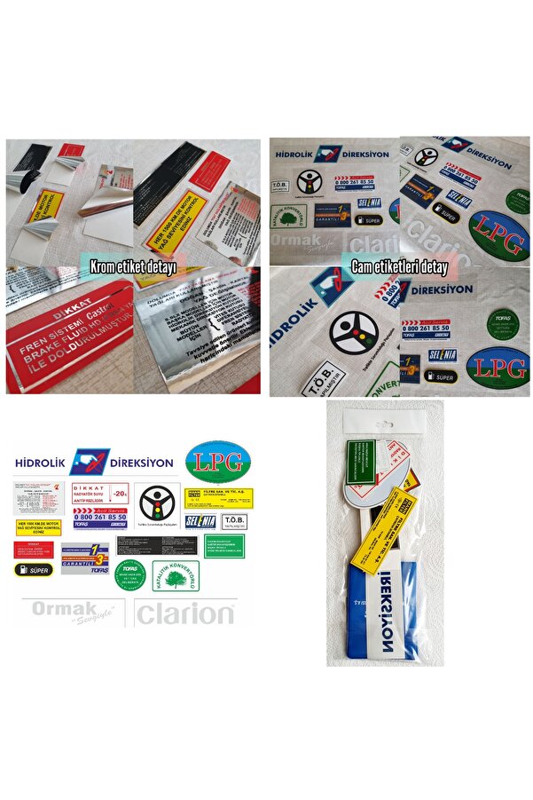 etikettakimi Tofaş Fabrication Label Set as Original with Gift - Trendyol