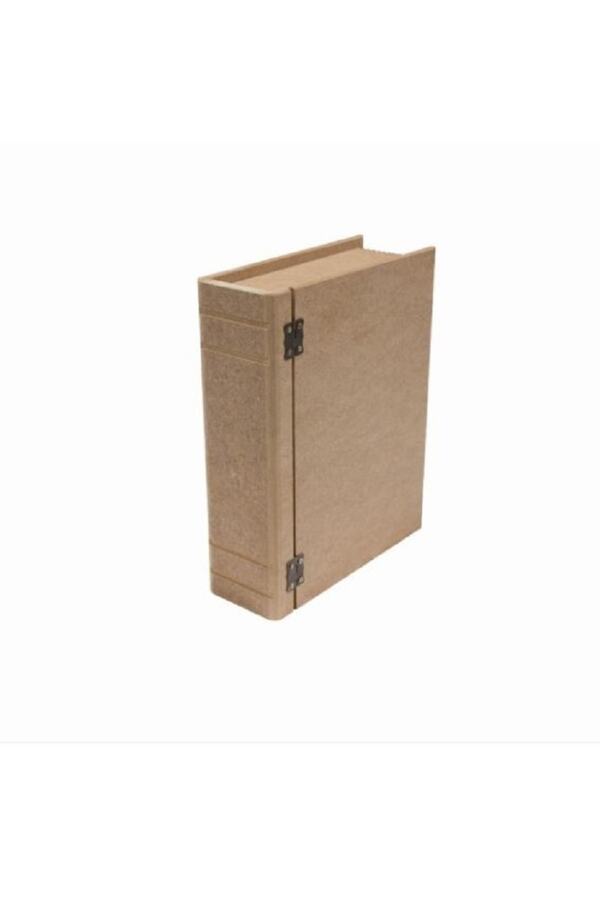 Design Paintable Raw Wooden Book Box 20x25 - Trendyol