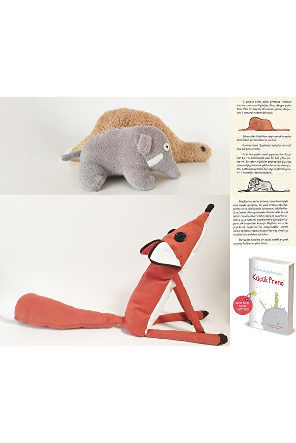 Foxyn Fxn-nzn Little Prince Animated Movie Fox And Boa Snake Set Plush ...