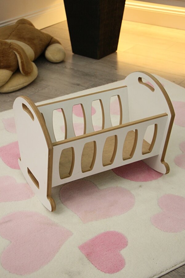 HobiMax Wooden Rocking Toy Cradle- Trendyol