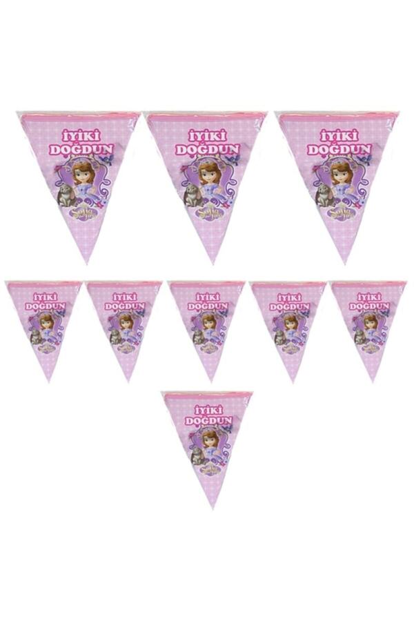 papercraft Sofia Themed Triangle Pennant - Trendyol