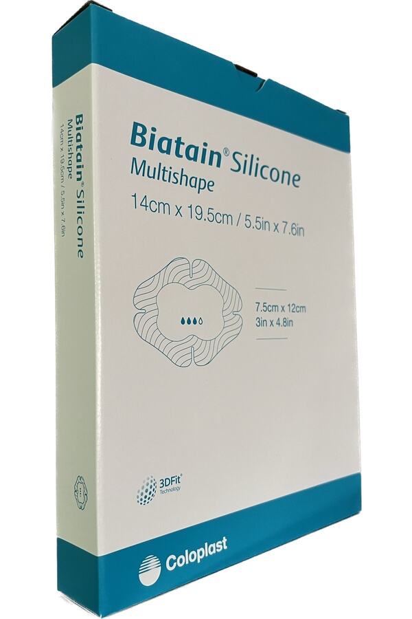 Coloplast Biatain Silicone Adhesive Foam Wound Cover 14x19,5 cm (elbow ...