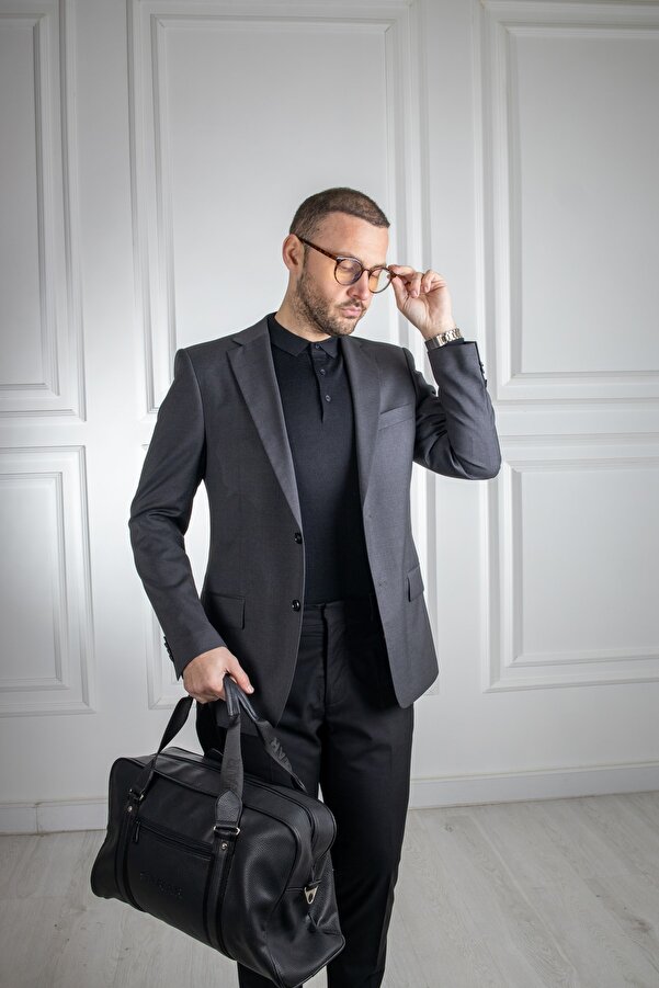 Sarar Interview Cerruti Fabric Dark Gray Blazer Jacket- Trendyol