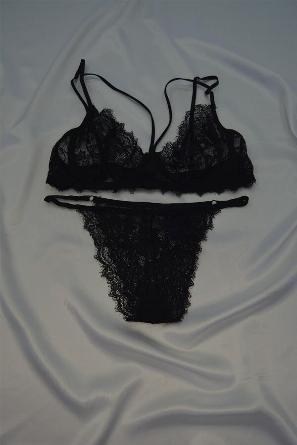 M Miel Women S Lace Bralet Bra Set - Trendyol