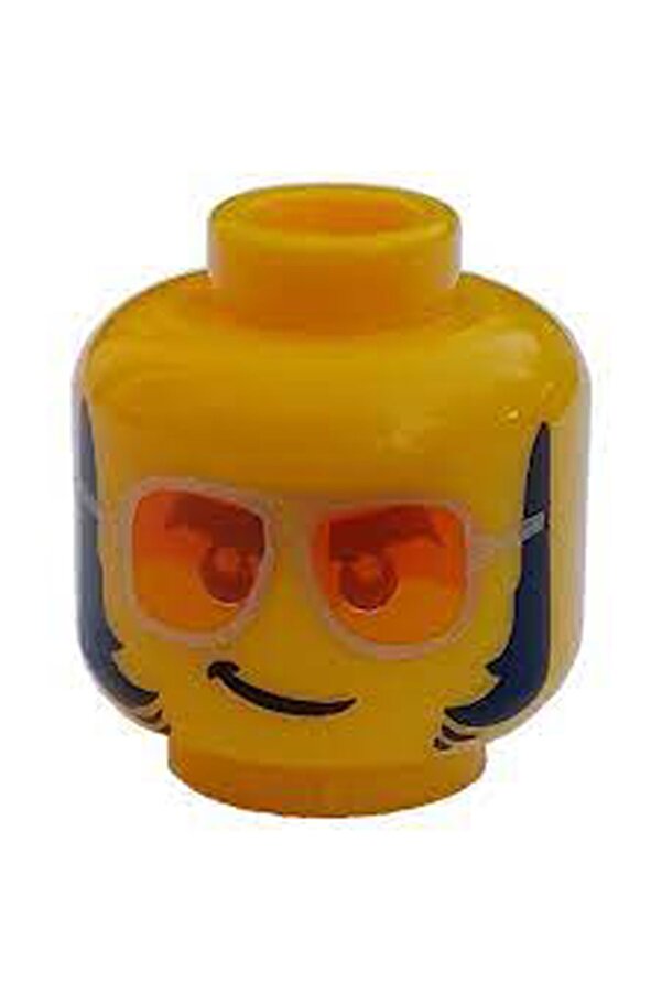 LEGO Original Accessory Custom Minifigure Minifigure Head With Glasses ...