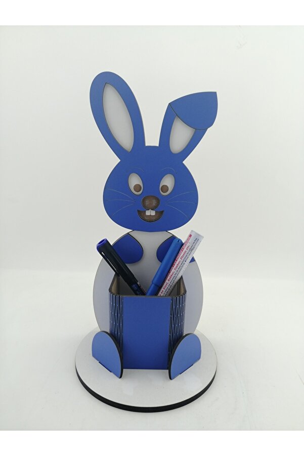 DOĞAN LİFE Wooden Rabbit Pen Holder- Trendyol